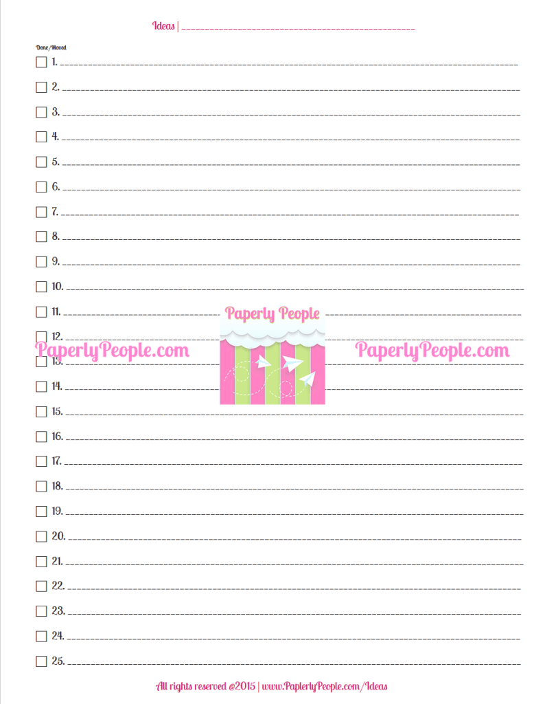 Getting Things Done - Start An Ideas List Today