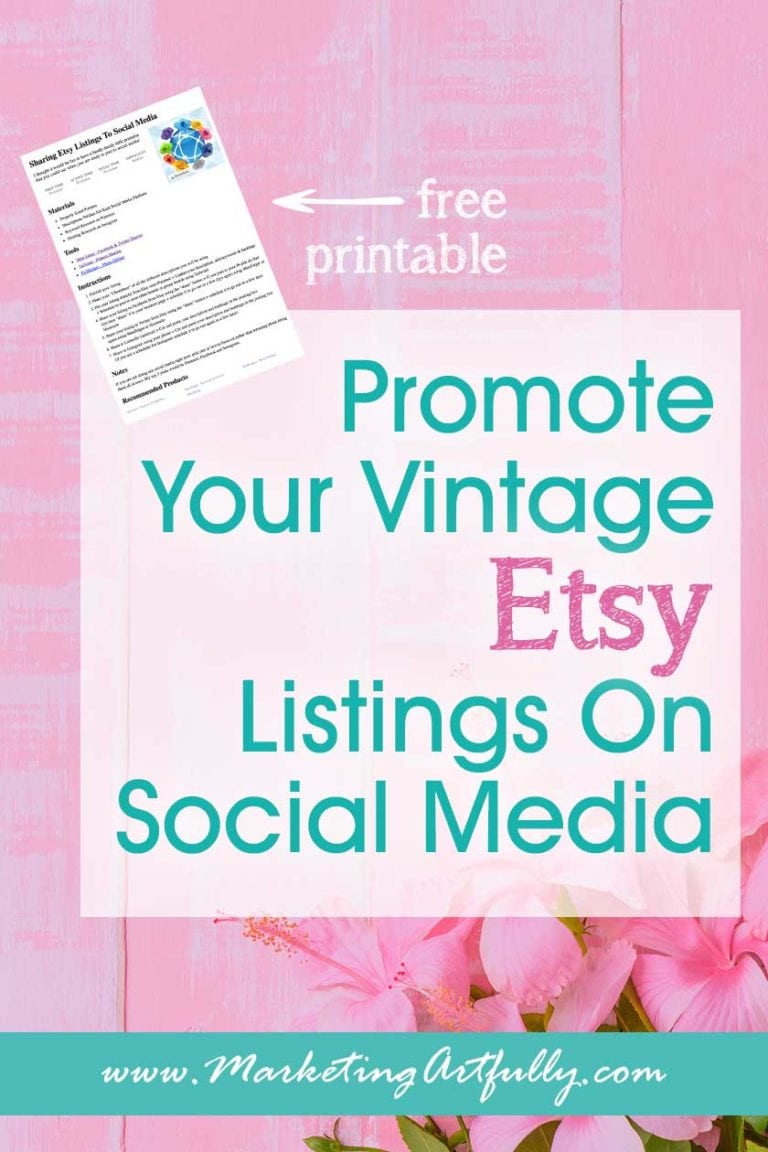 How To Promote Your Vintage Etsy Listings On Social Media (Includes ...