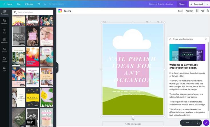 Canva Tutorial To Make Free and Easy Pinterest Pins For Shopify and ...