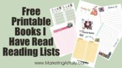 7 Free “Books I Have Read” Printable Digital Download – Marketing Artfully