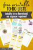 7 Free Motivational To Do Lists - Printable Digital Downloads