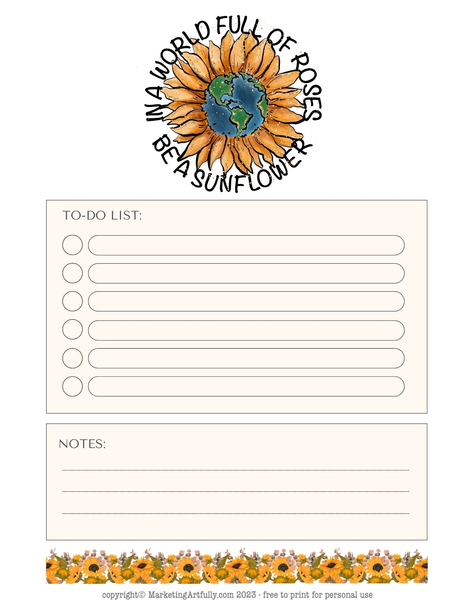7 Free Motivational To Do Lists - Printable Digital Downloads