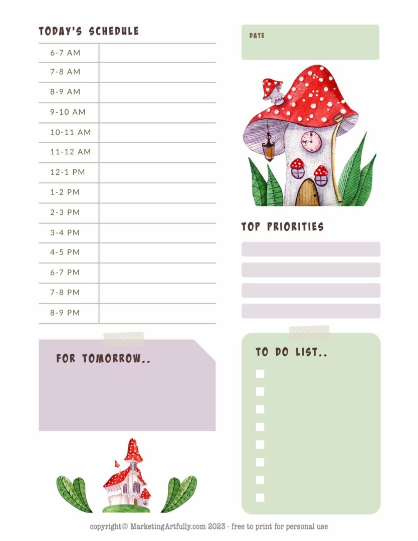 7 Free Real Estate Agent Daily Planner Pages – Marketing Artfully