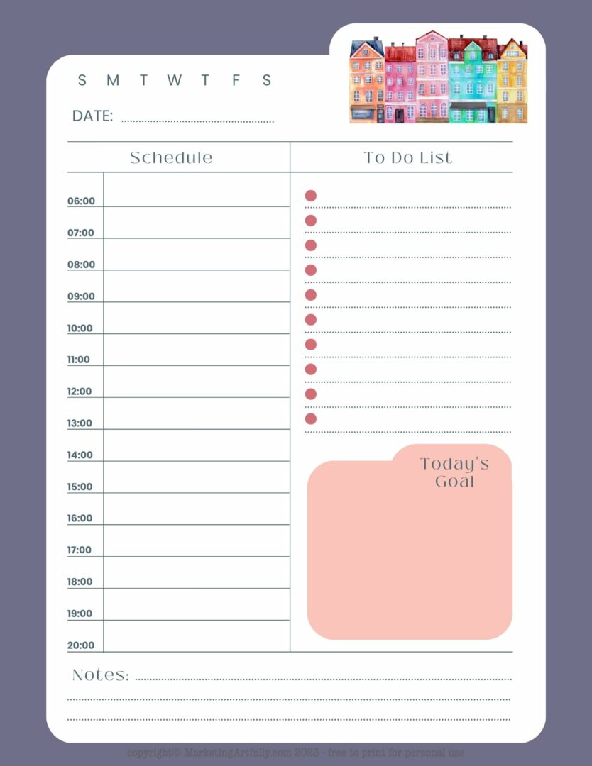 7 Free Real Estate Agent Daily Planner Pages – Marketing Artfully