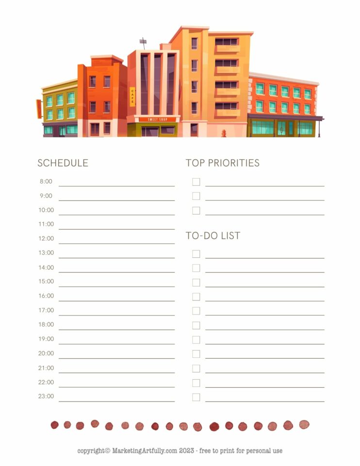 7 Free Real Estate Agent Daily Planner Pages