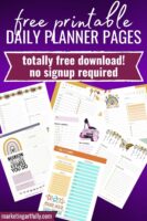 7 Free Motivational Printable Daily Planner Pages