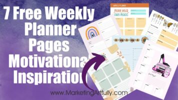 Motivational Weekly Planner Pages - Free Printables