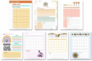 Free Monthly Motivational Planner Printables