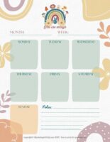 Motivational Weekly Planner Pages – Free Printables – Marketing Artfully