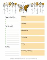Motivational Weekly Planner Pages – Free Printables – Marketing Artfully