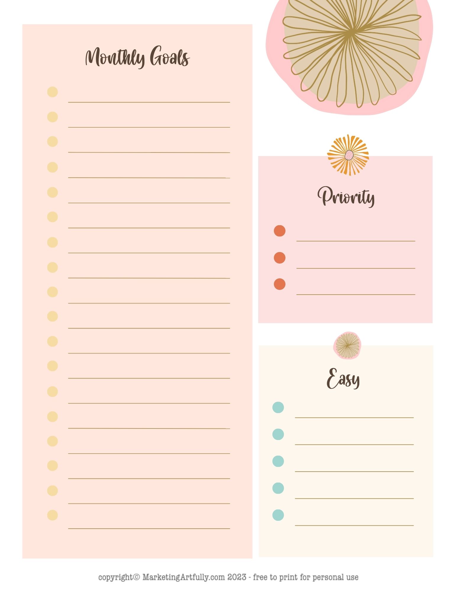 7 Free Printable Goal Setting Worksheets!