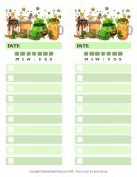 A Year of Coffee To Do Lists - Free Printable