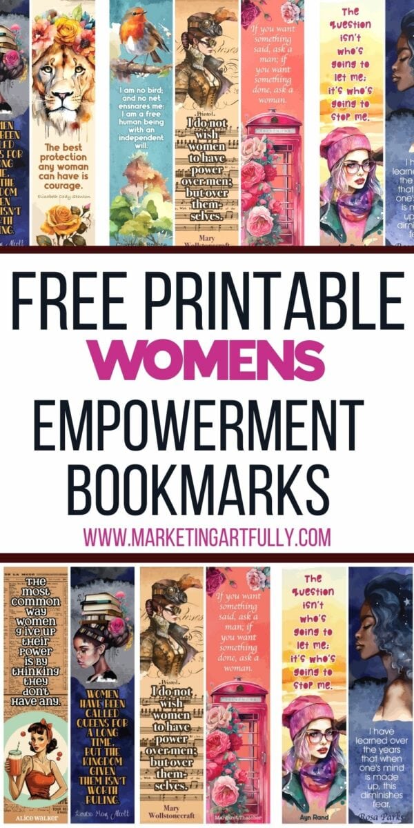Womens Empowerment Bookmarks – Free Printable! – Marketing Artfully