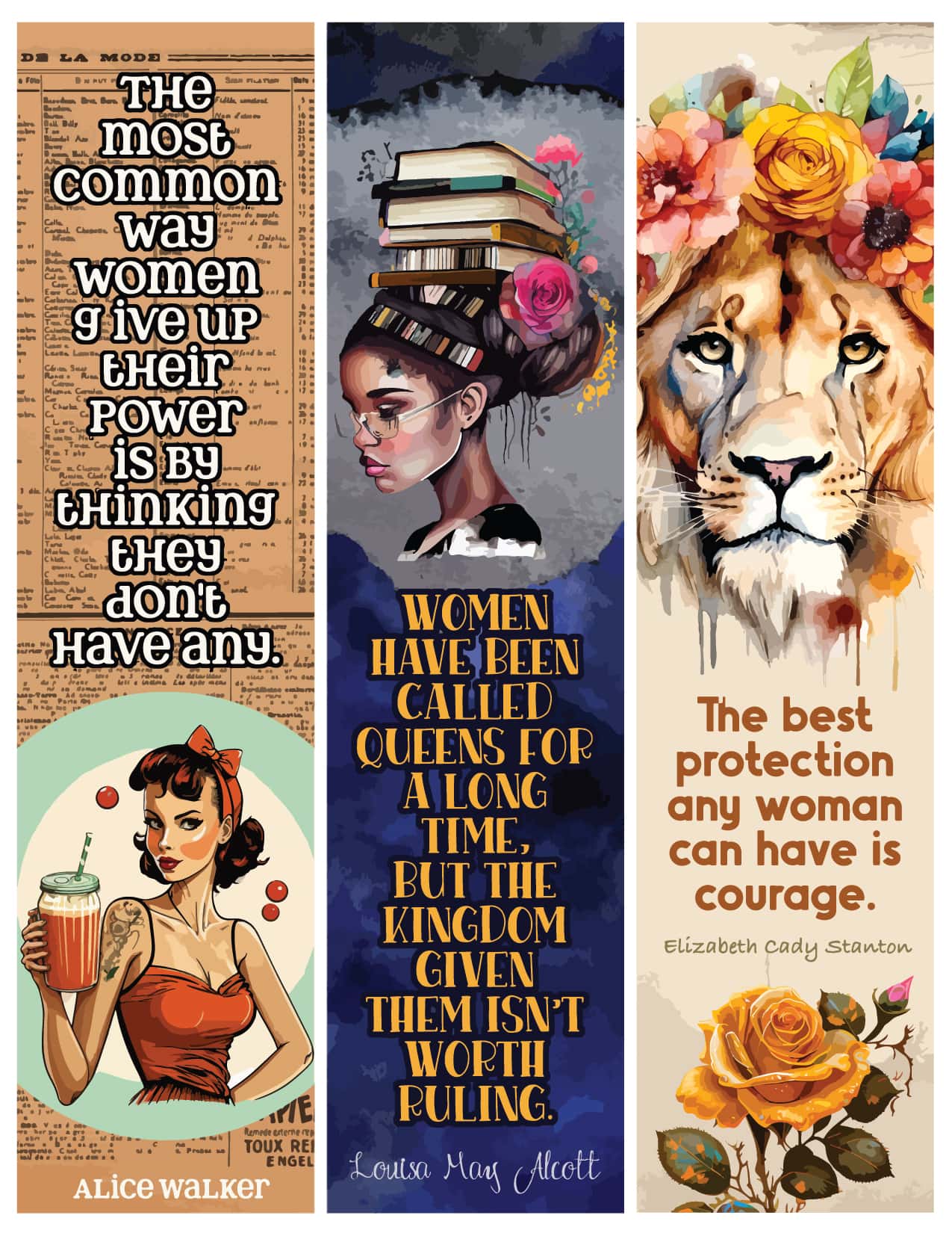 Womens Empowerment Bookmarks - Free Printable!