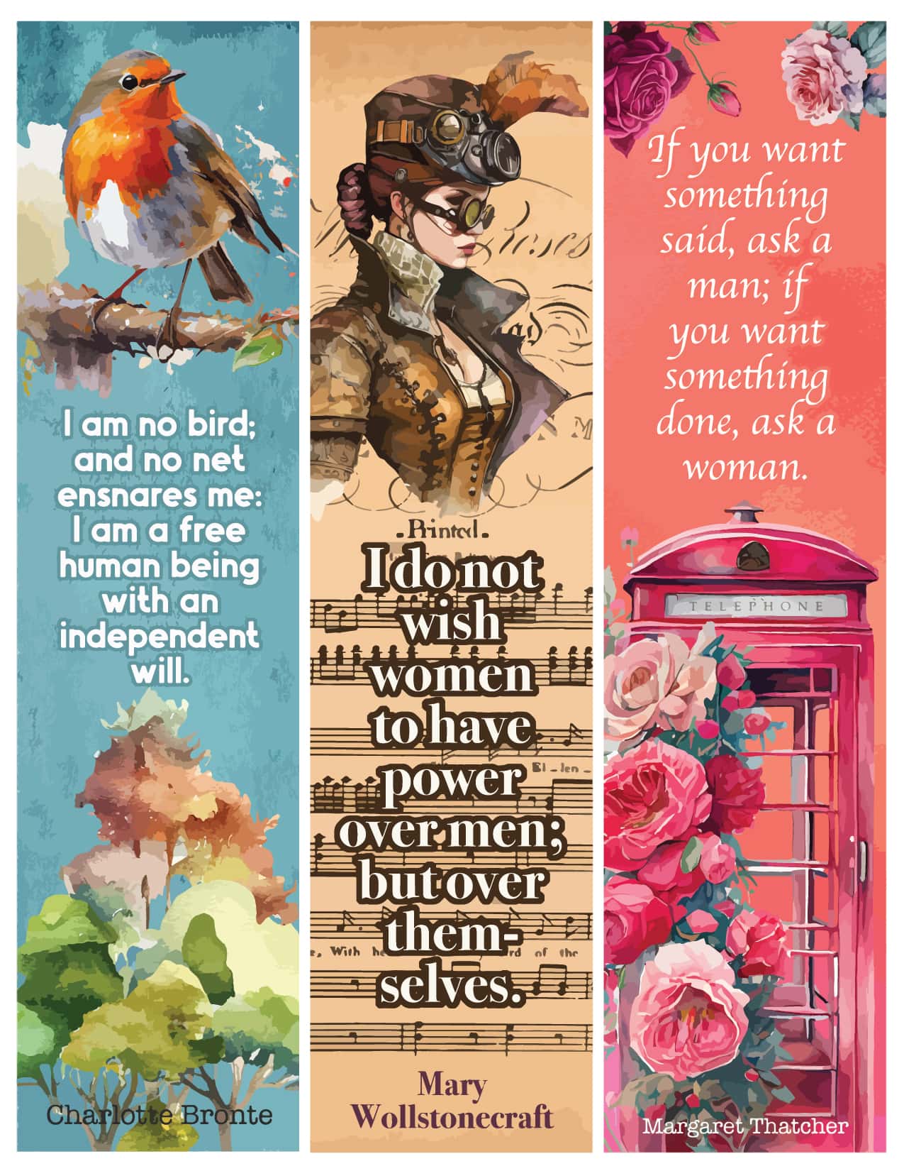 Womens Empowerment Bookmarks – Free Printable! – Marketing Artfully