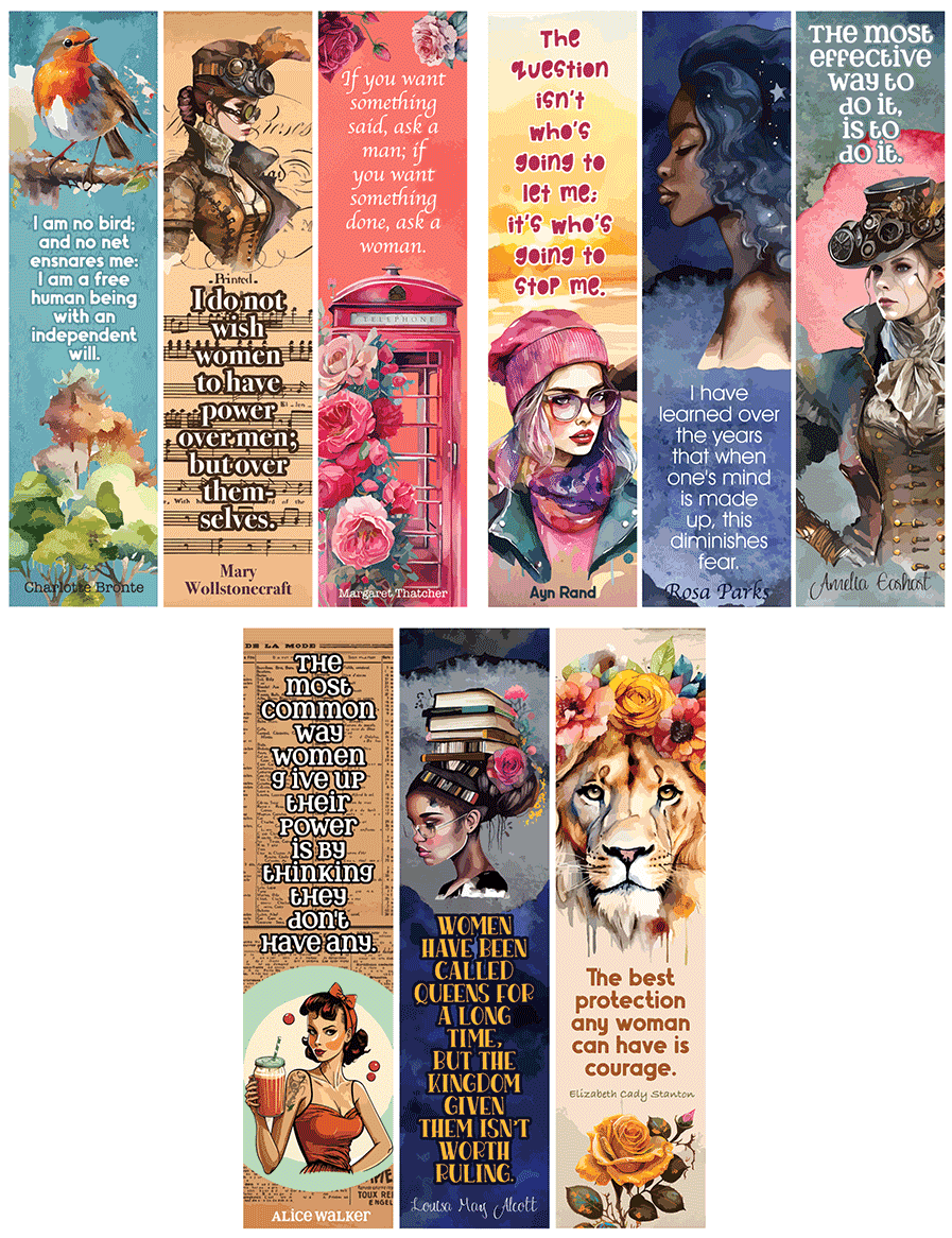 Womens Empowerment Bookmarks – Free Printable! – Marketing Artfully
