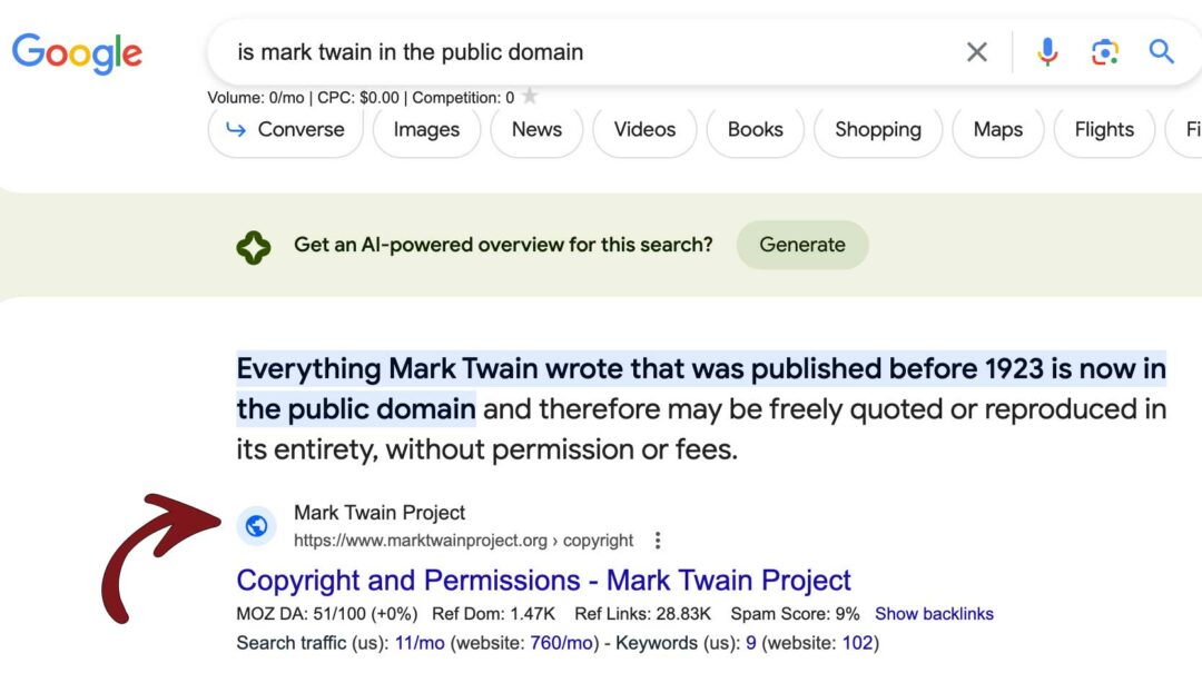 Use AI To Get Public Domain Quotes For Commercial Use