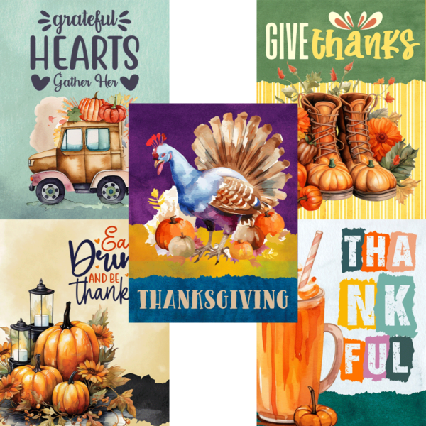 5 Thanksgiving Planner Covers and Dashboards - Free Printables
