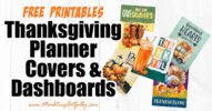 5 Thanksgiving Planner Covers and Dashboards - Free Printables