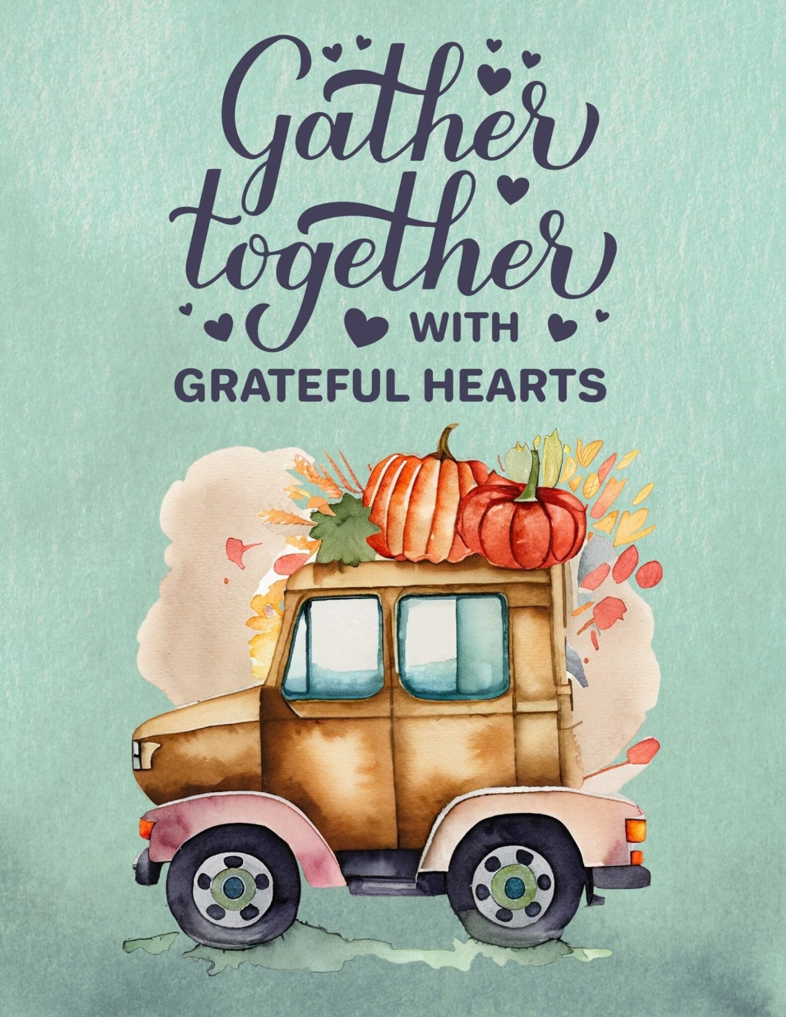 5 Thanksgiving Planner Covers and Dashboards - Free Printables