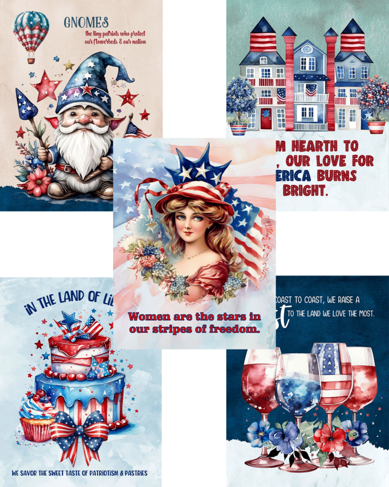 Patriotic Planner Covers and Dashboards - Free Printables!