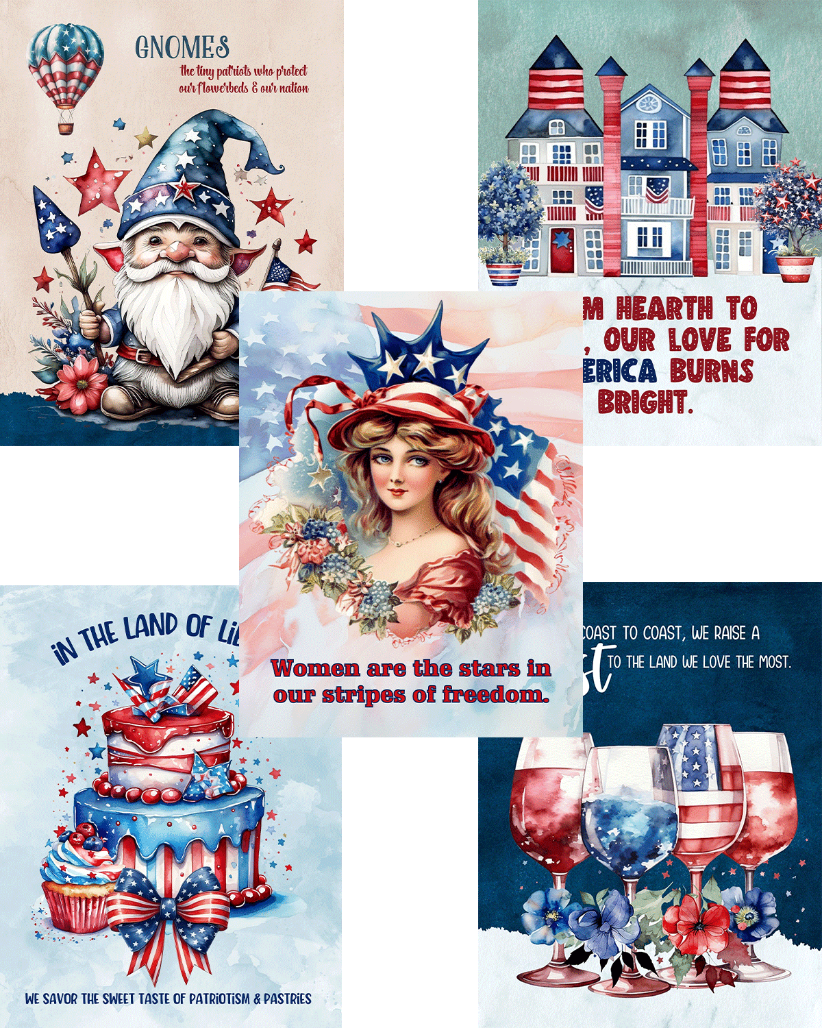 Patriotic Planner Covers and Dashboards - Free Printables!