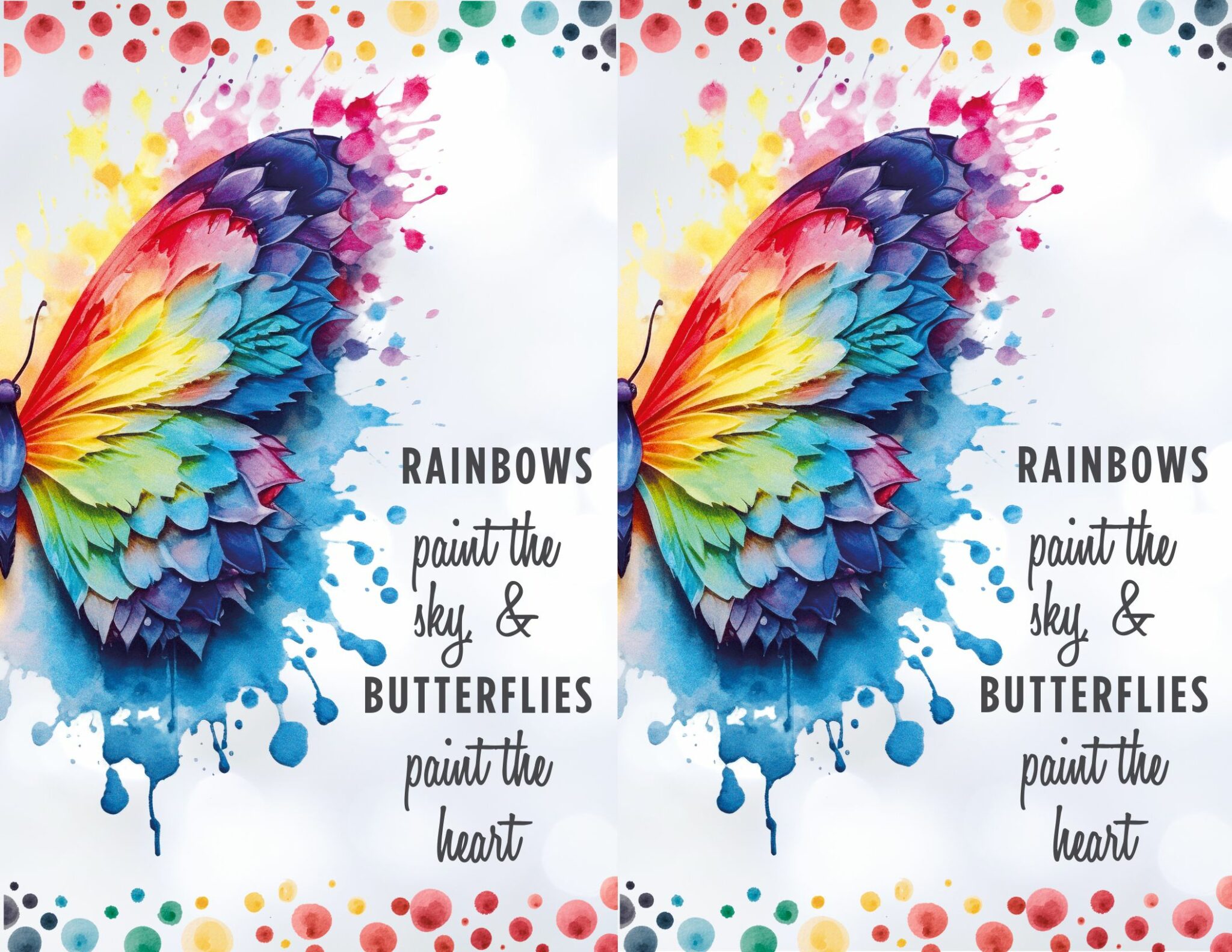 5 Rainbow Planner Covers or Dashboards – Free Printable – Marketing ...