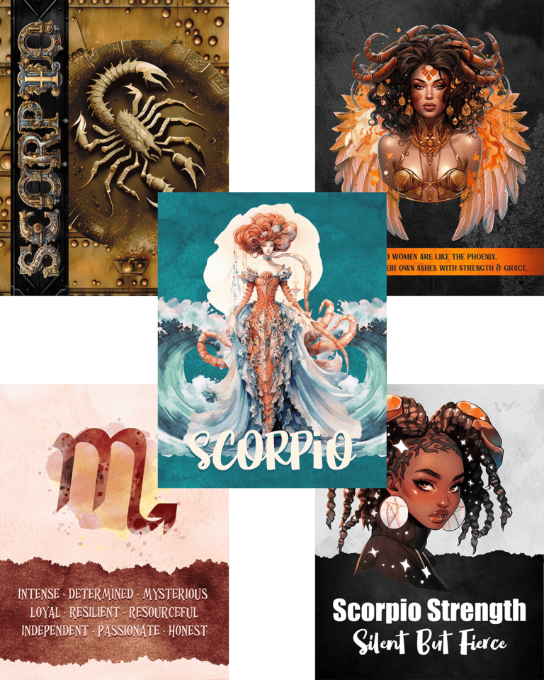 Scorpio Planner Covers and Dashboards – Free Printables – Marketing ...