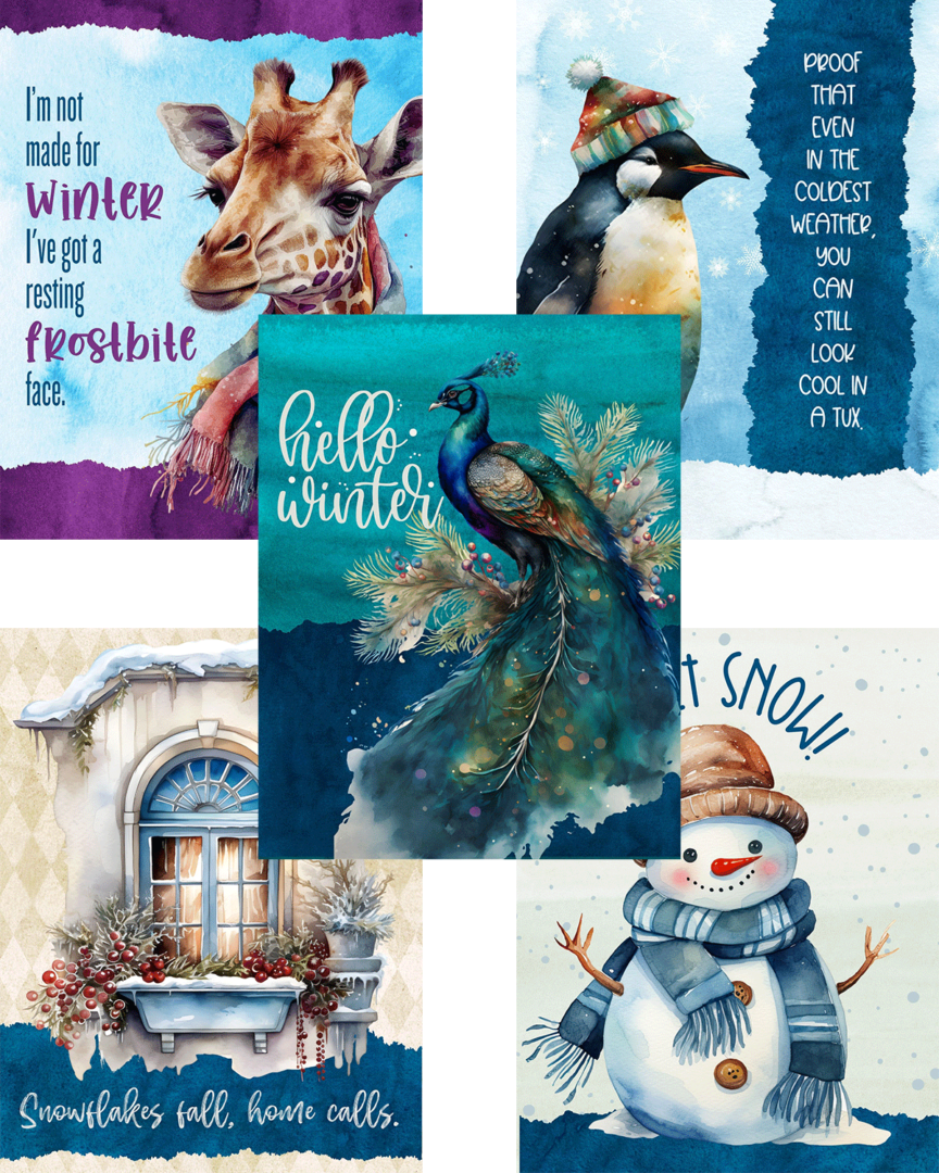Winter Planner Covers or Dashboards – Free Printables! – Marketing Artfully
