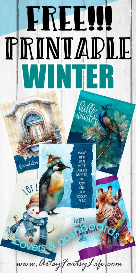 Winter Planner Covers or Dashboards - Free Printables!