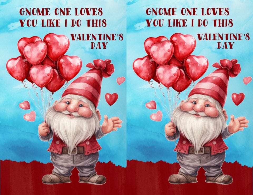 Gnome Valentine's Day Planner Covers and Dashboards