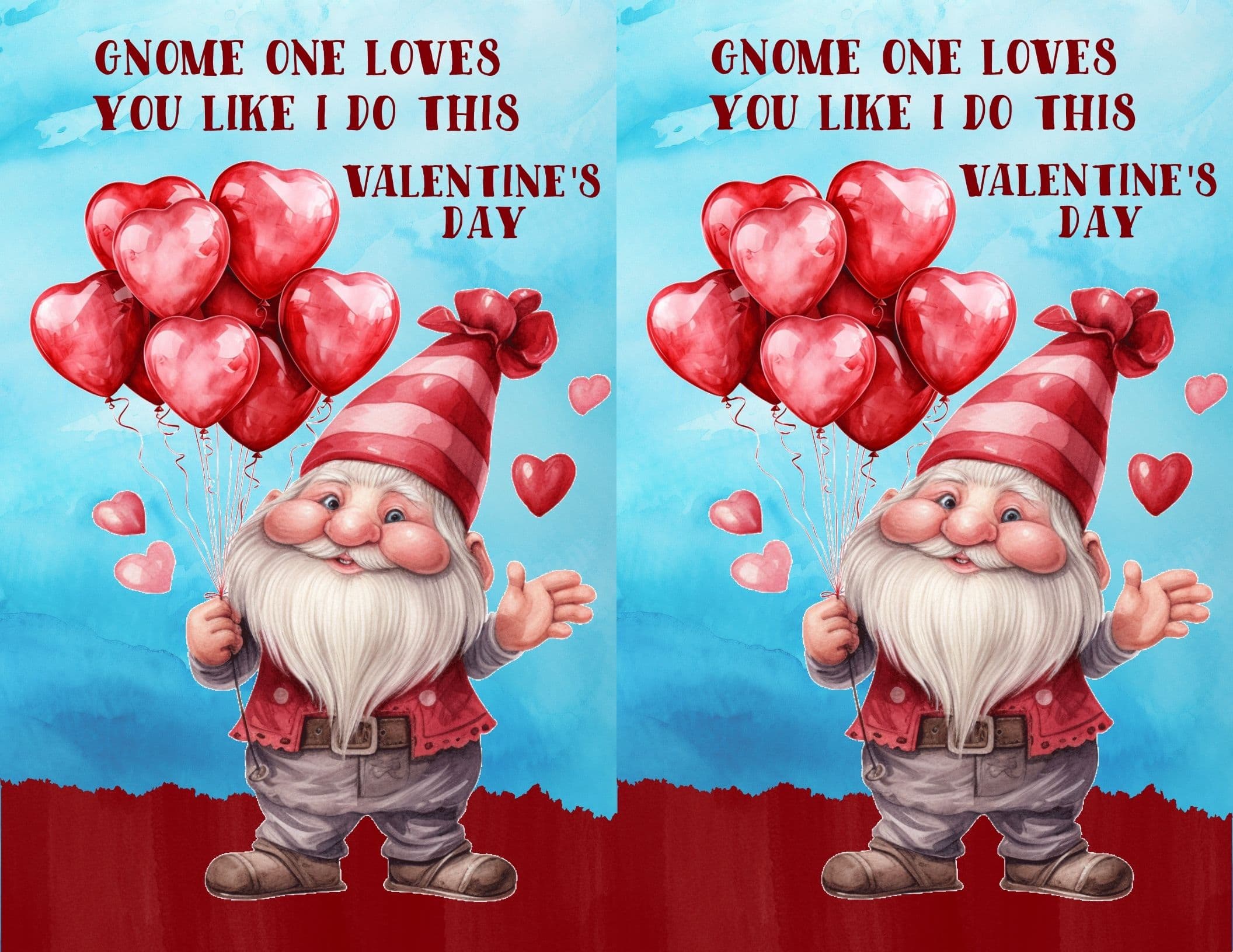 Gnome Valentine's Day Planner Covers and Dashboards