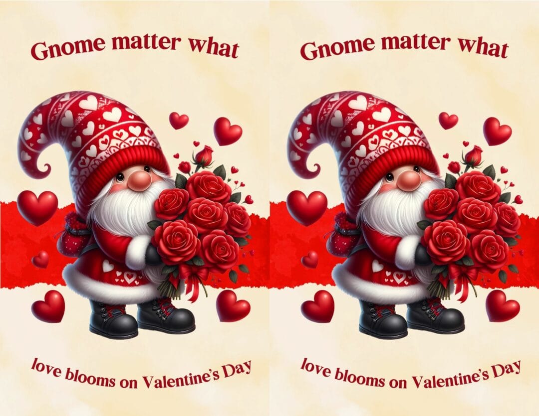 Gnome Valentine's Day Planner Covers and Dashboards