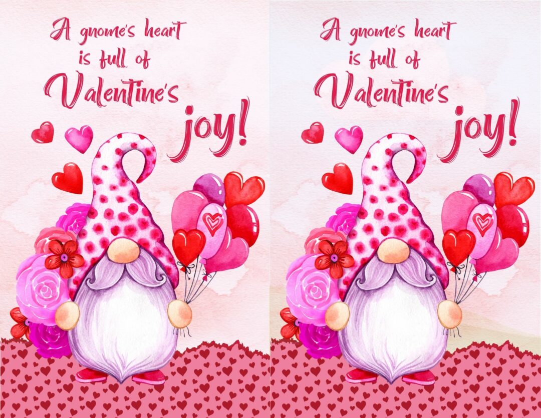 Gnome Valentine's Day Planner Covers and Dashboards
