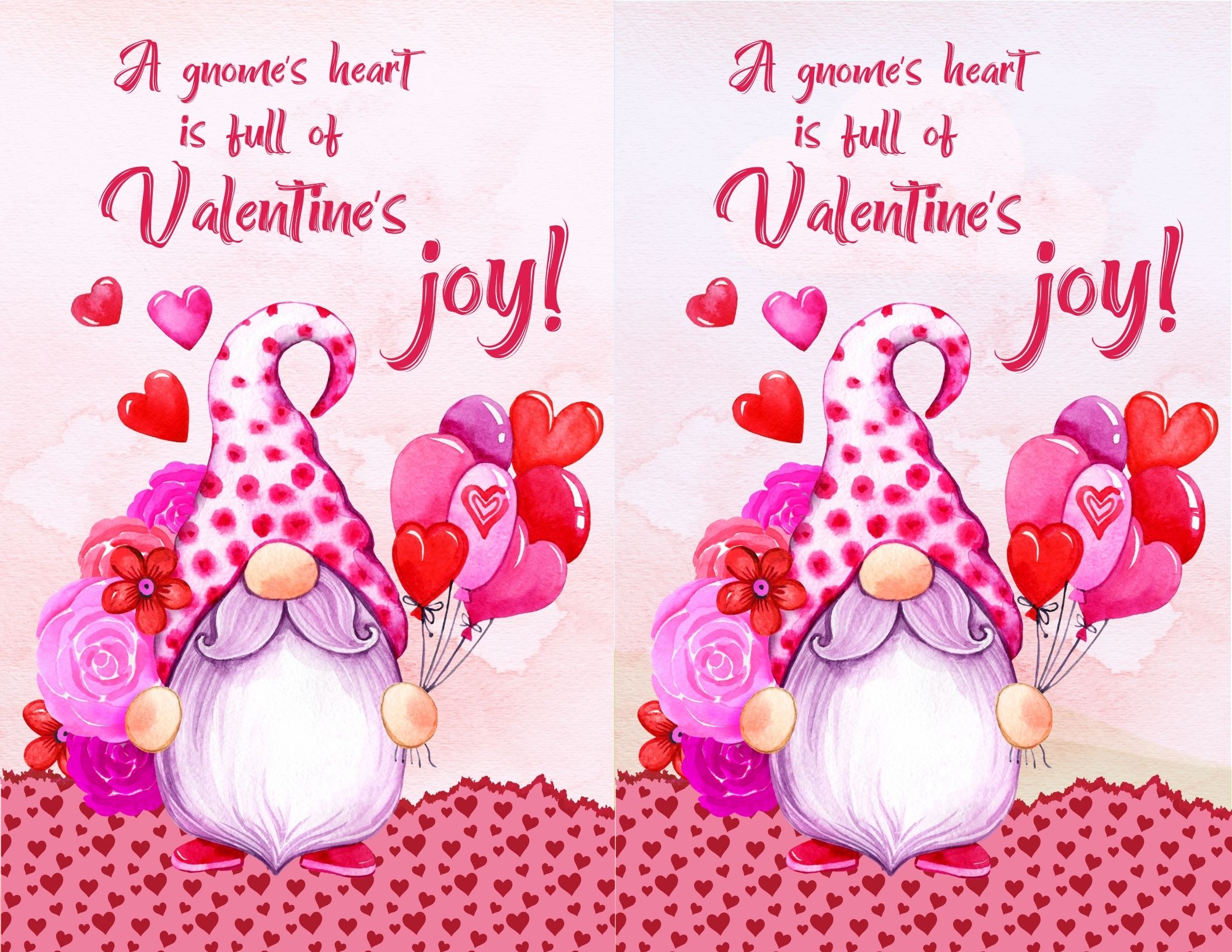 Gnome Valentine's Day Planner Covers and Dashboards