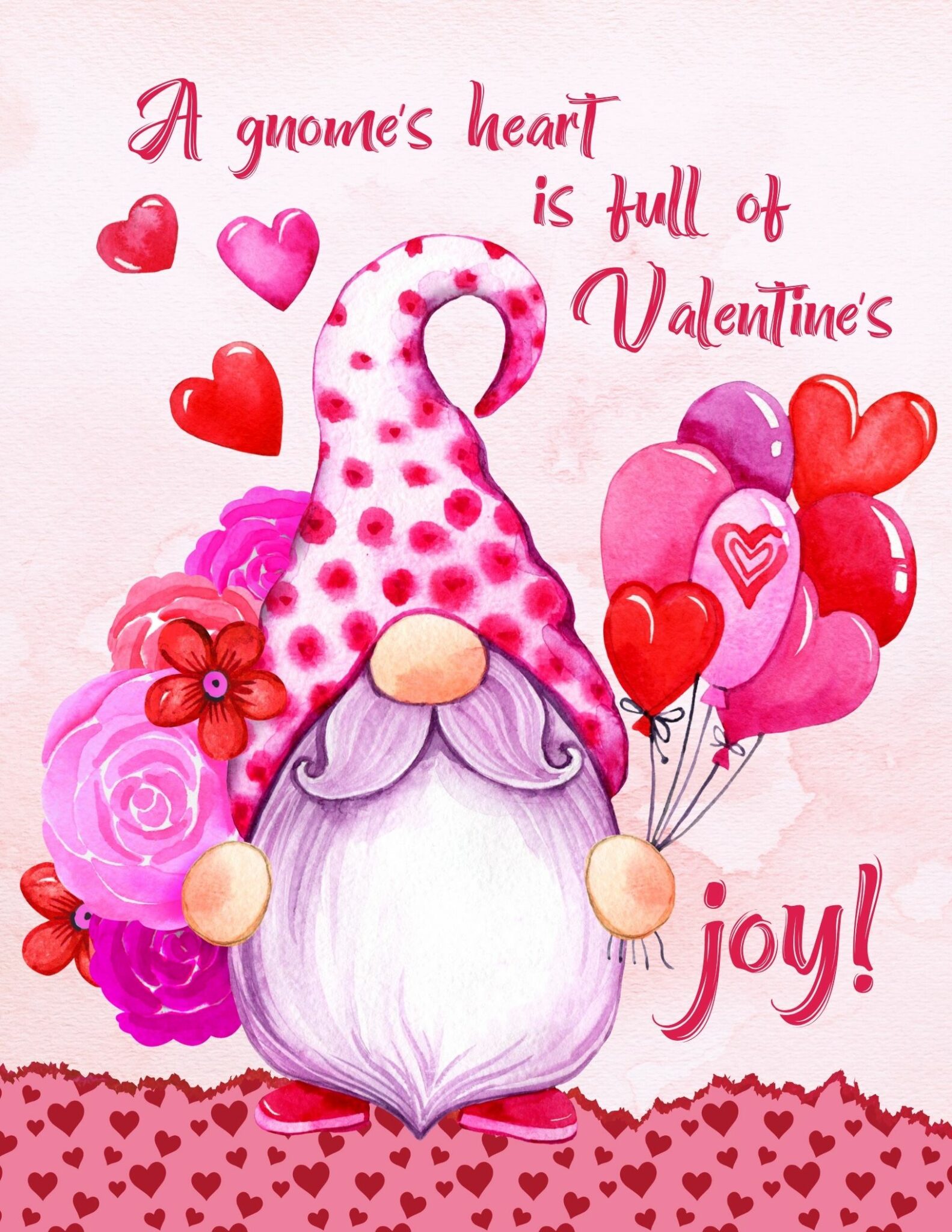 Gnome Valentine's Day Planner Covers and Dashboards