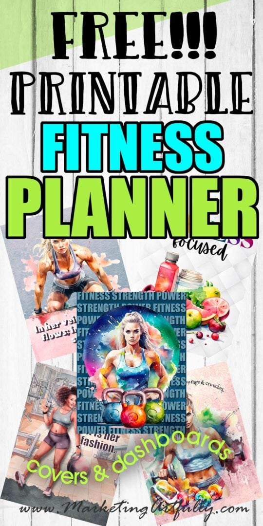 Fitness and Health Planner Covers - Free Printables