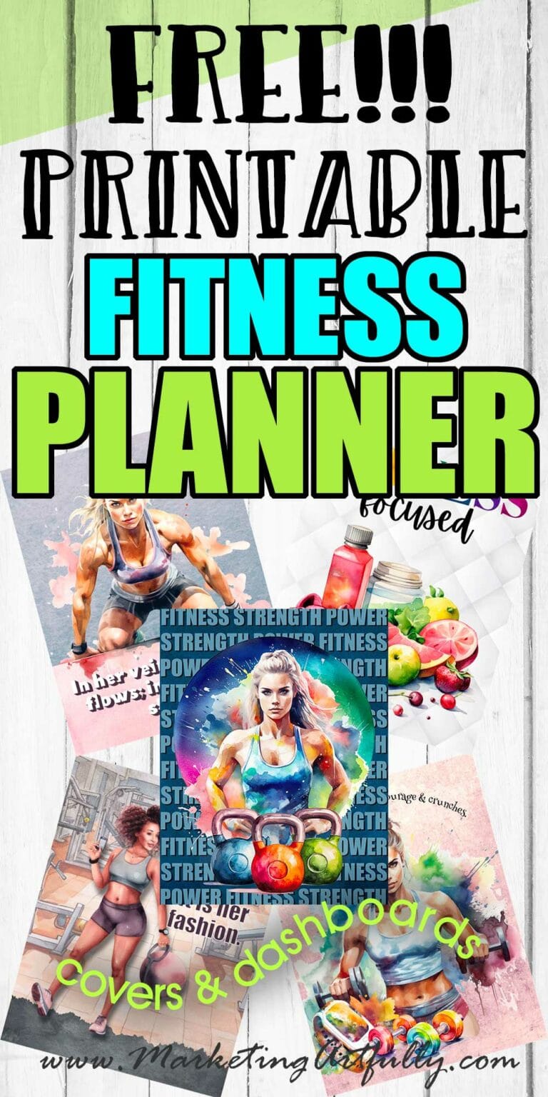 Fitness and Health Planner Covers - Free Printables