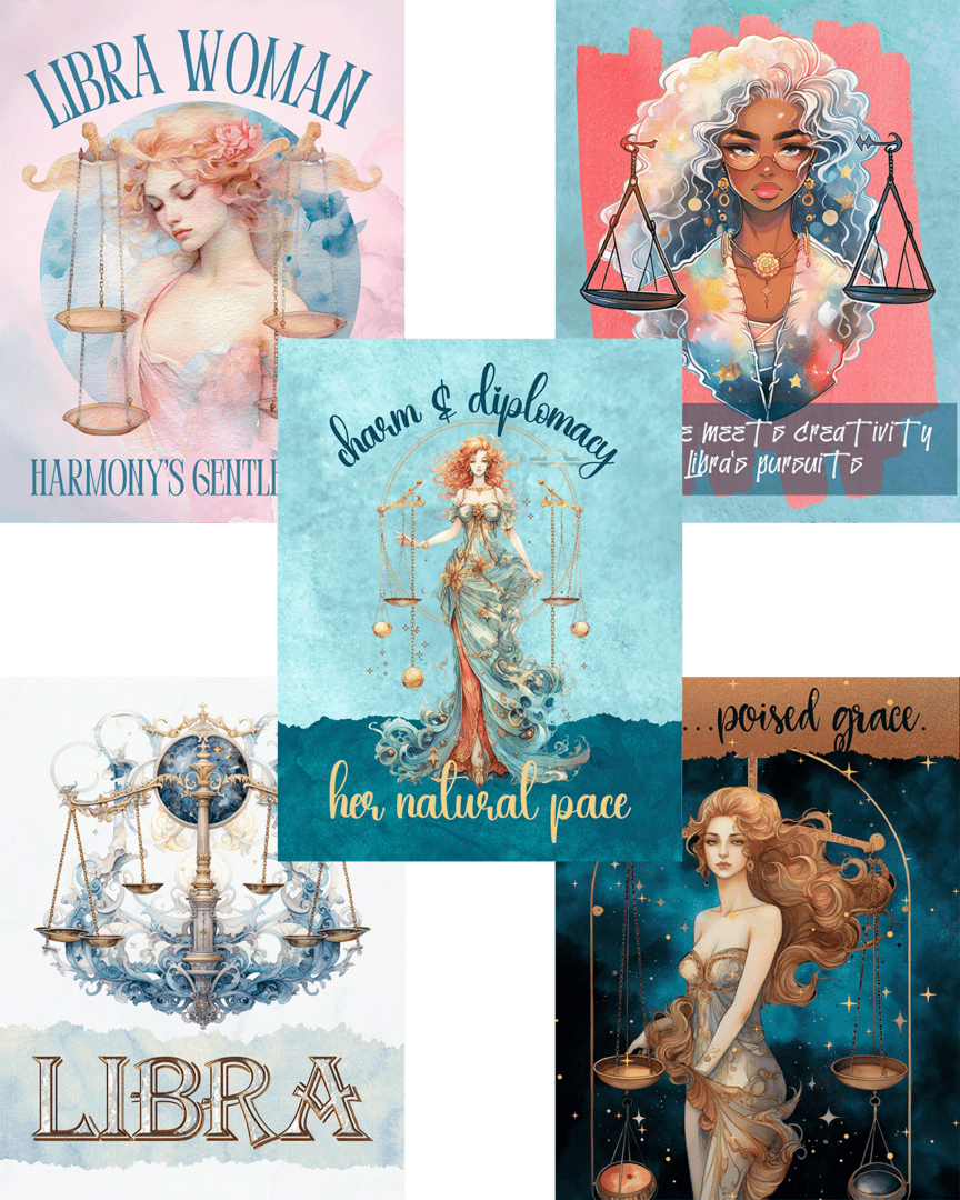 Libra Planner Covers and Dashboards - Free Printables