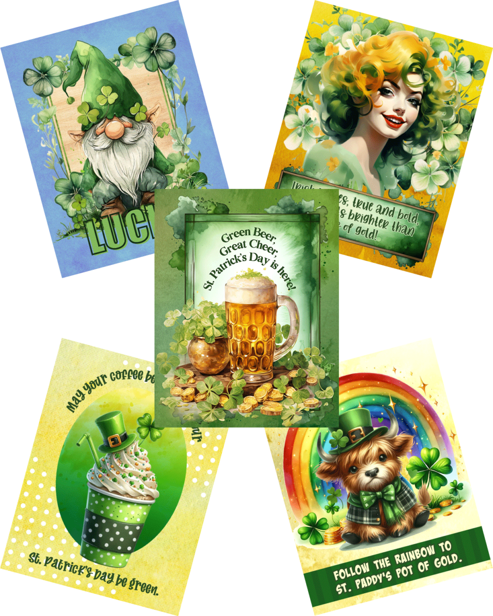 5 Free St. Patricks Day Planner Covers or Dashboards