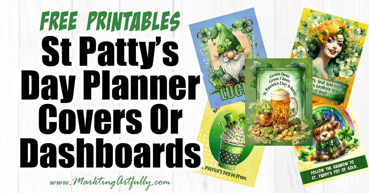 5 Free St. Patricks Day Planner Covers or Dashboards – Marketing Artfully