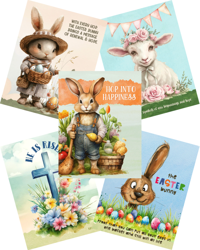 5 Free Printable Planner Covers (Easter Edition!)