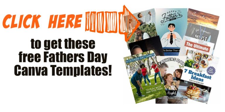 Free Canva Pinterest Templates For Fathers Day