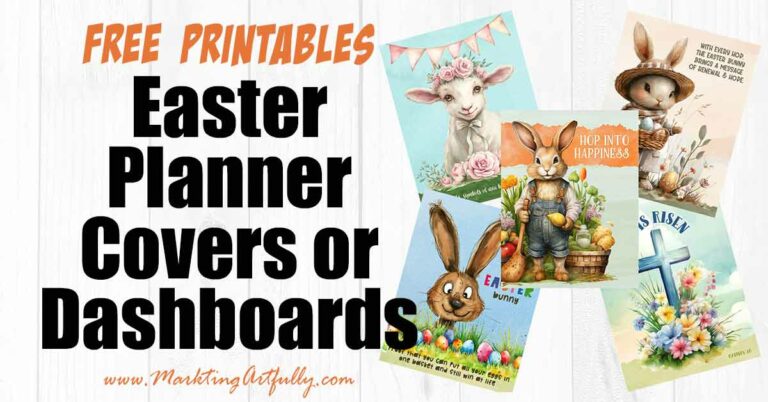 5 Free Printable Planner Covers (Easter Edition!)