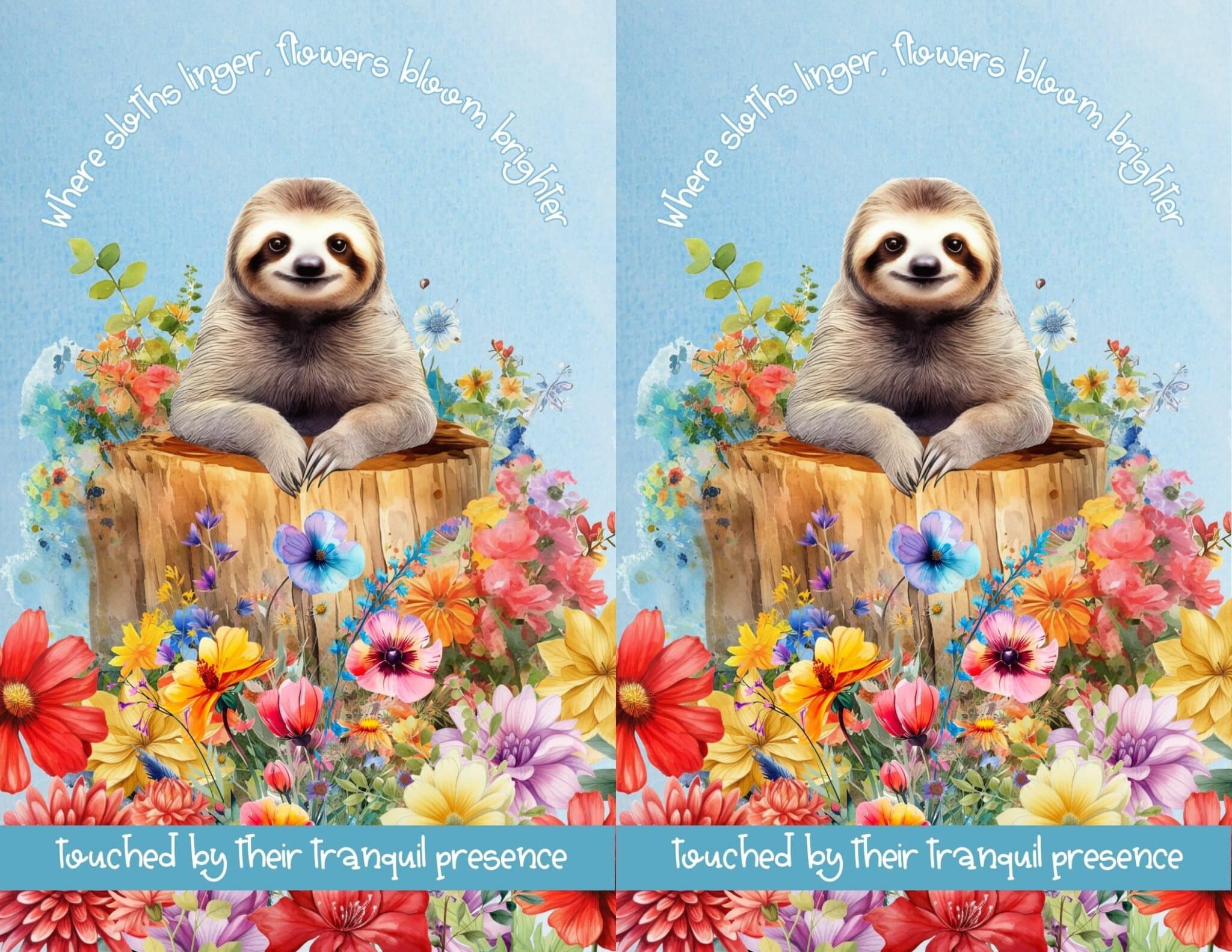 Sloths! 5 Free Printable Planner Covers or Dashboards