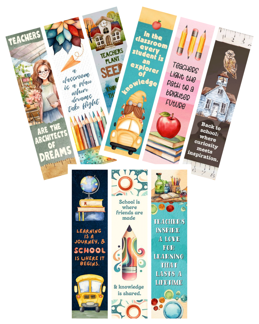 Free Printable Bookmarks Perfect For Back To School! – Marketing Artfully