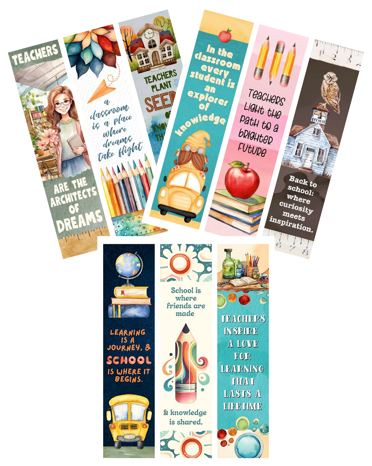 Free Printable Bookmarks Perfect For Back To School!