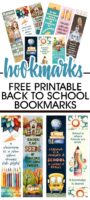 Free Printable Bookmarks Perfect For Back To School!