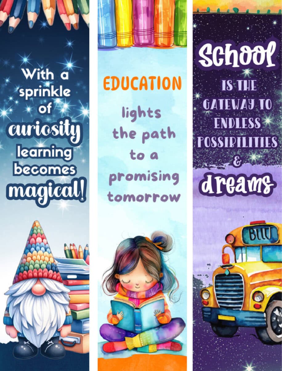 Free Printable Teacher Bookmarks – Appreciation Gift | Business ...