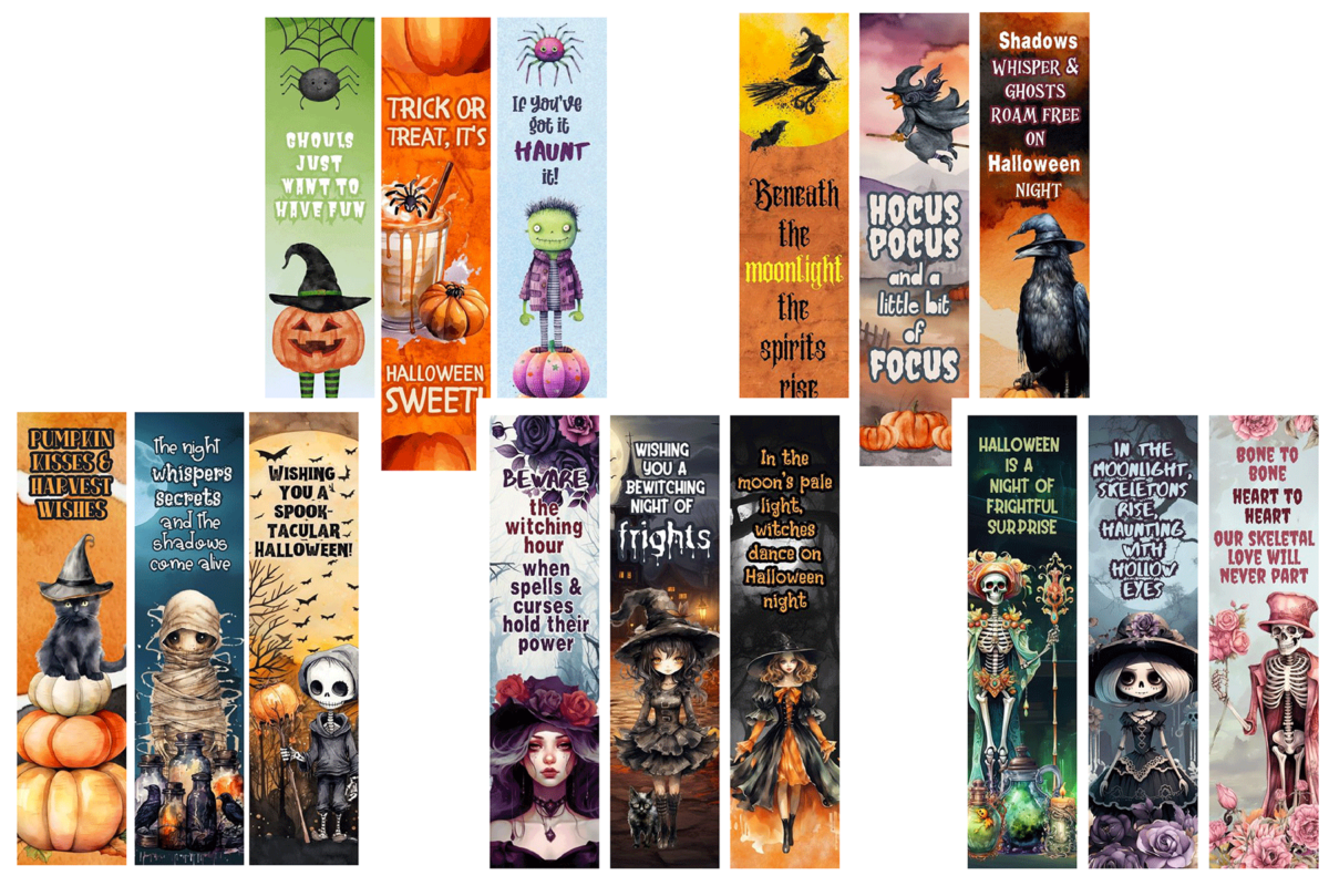 Spooky Good! Free Printable Halloween Bookmarks – Marketing Artfully